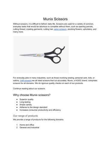 Munix Scissors