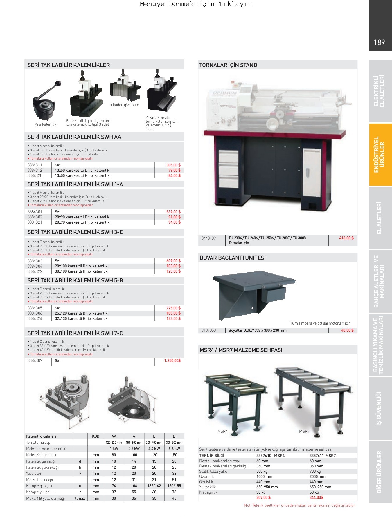 Demirbaş Cıvata ve Hırdavat A.Ş. Reis Makina Fiyat Listesi Part1 - y ...