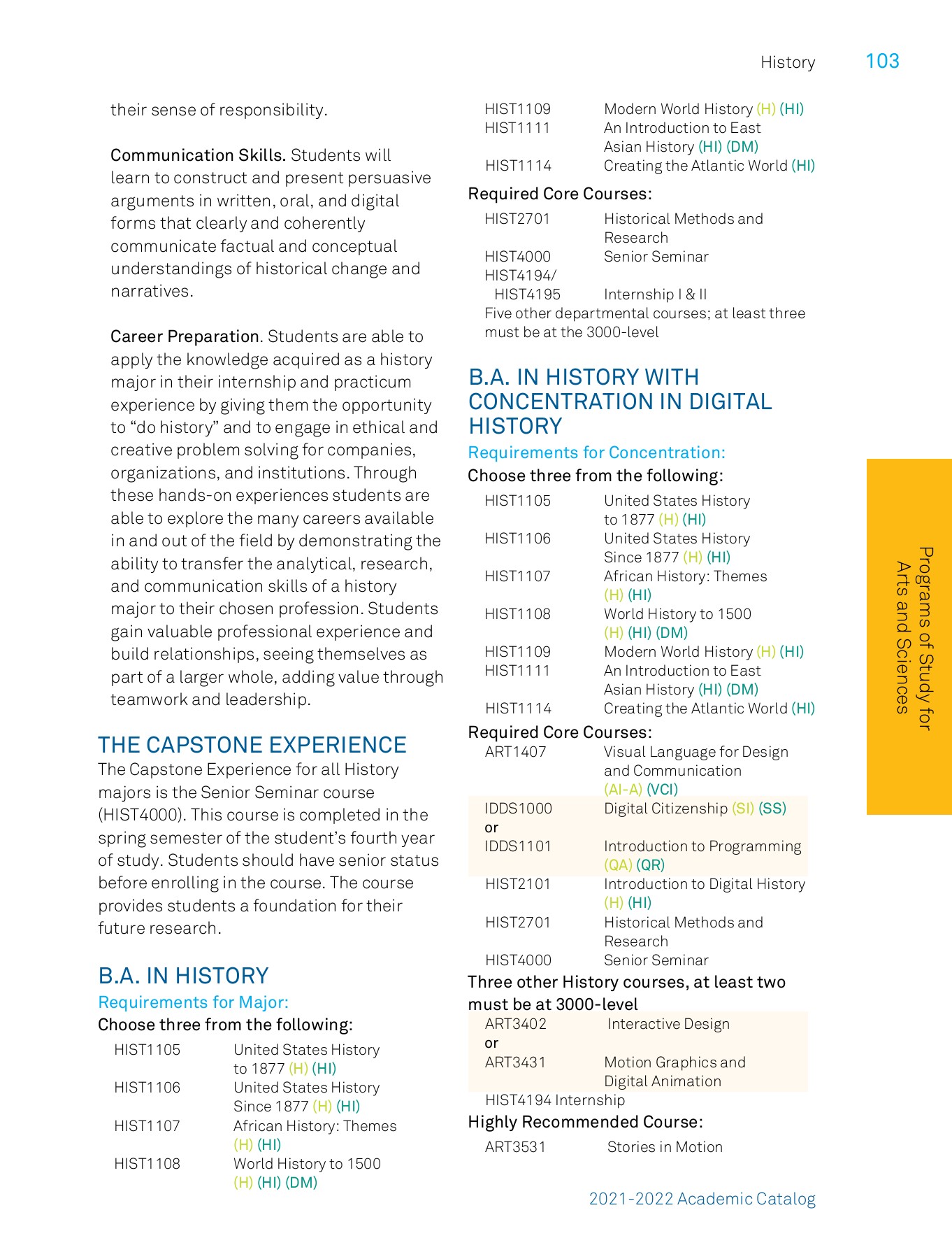 2021-2022 Academic Catalog - academicaffairs - Page 105 | Flip PDF ...