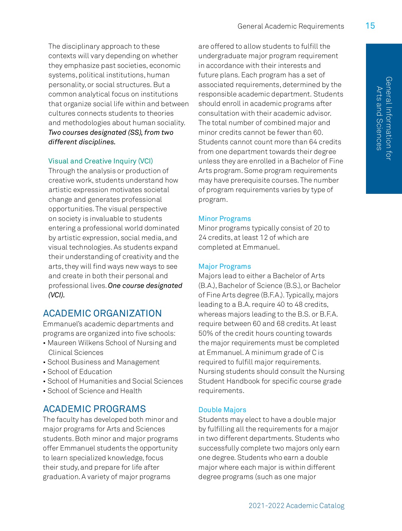 2021-2022 Academic Catalog - academicaffairs - Page 17 | Flip PDF ...