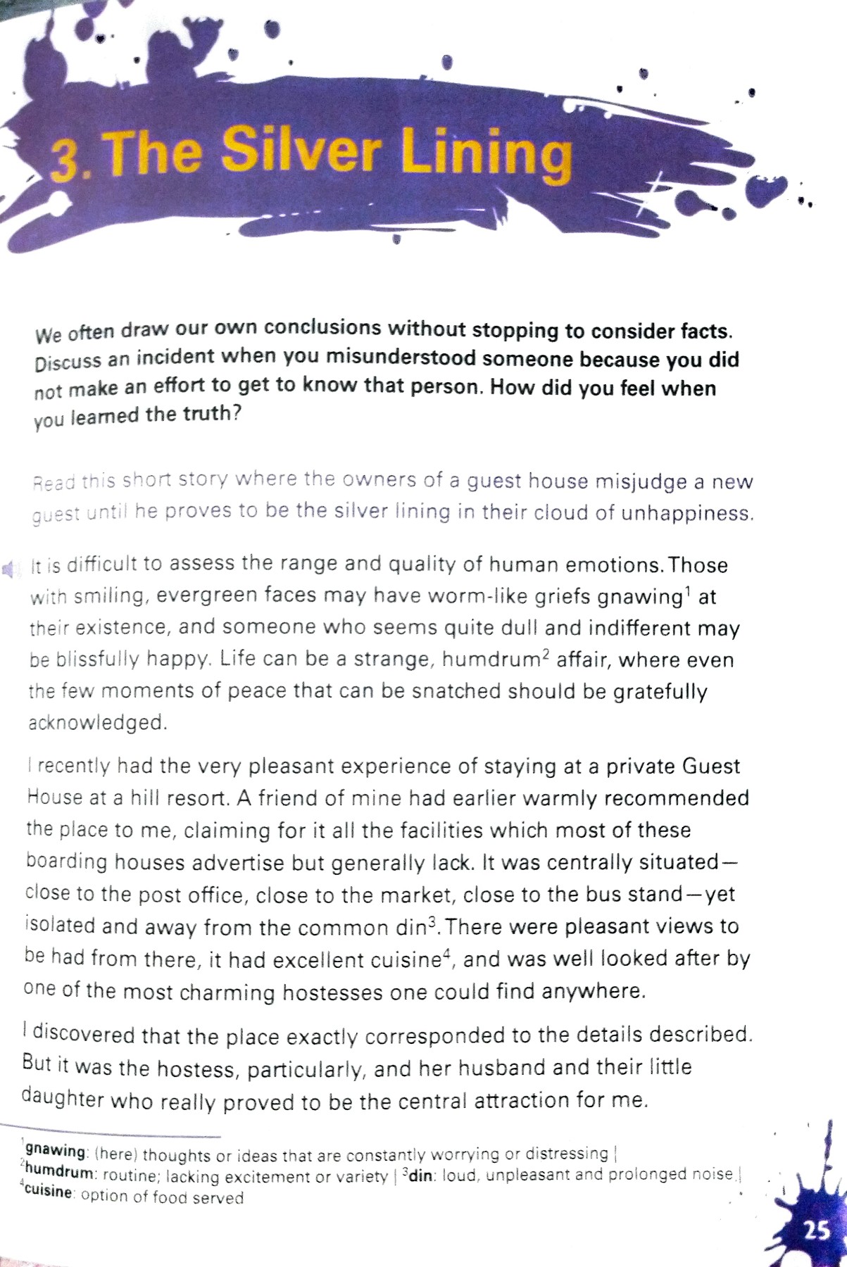 English Access Literature Reader Ch-3 The Silver Lininng - znstreem4 ...