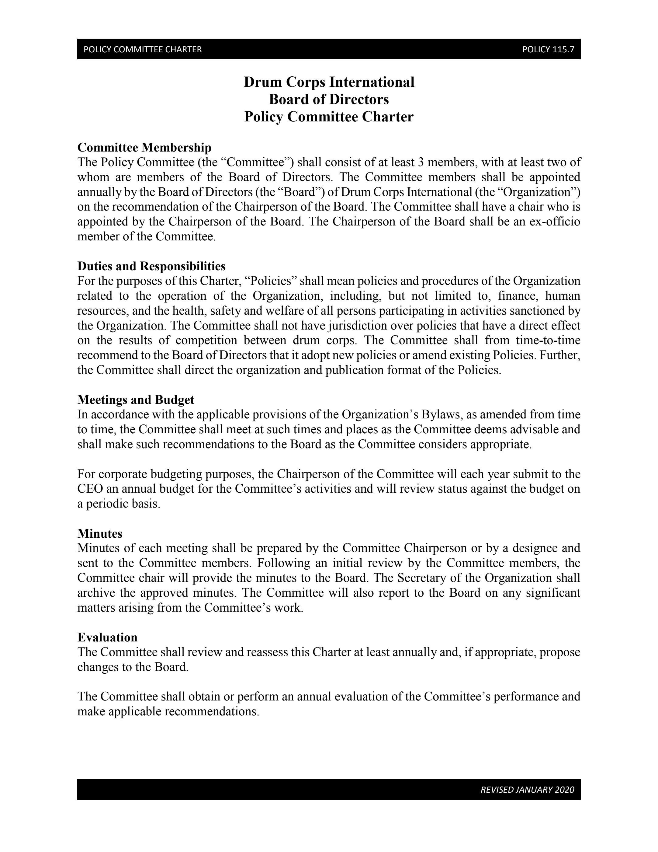 Policies and Procedures Manual & Appendices - September 2025 - Drum ...