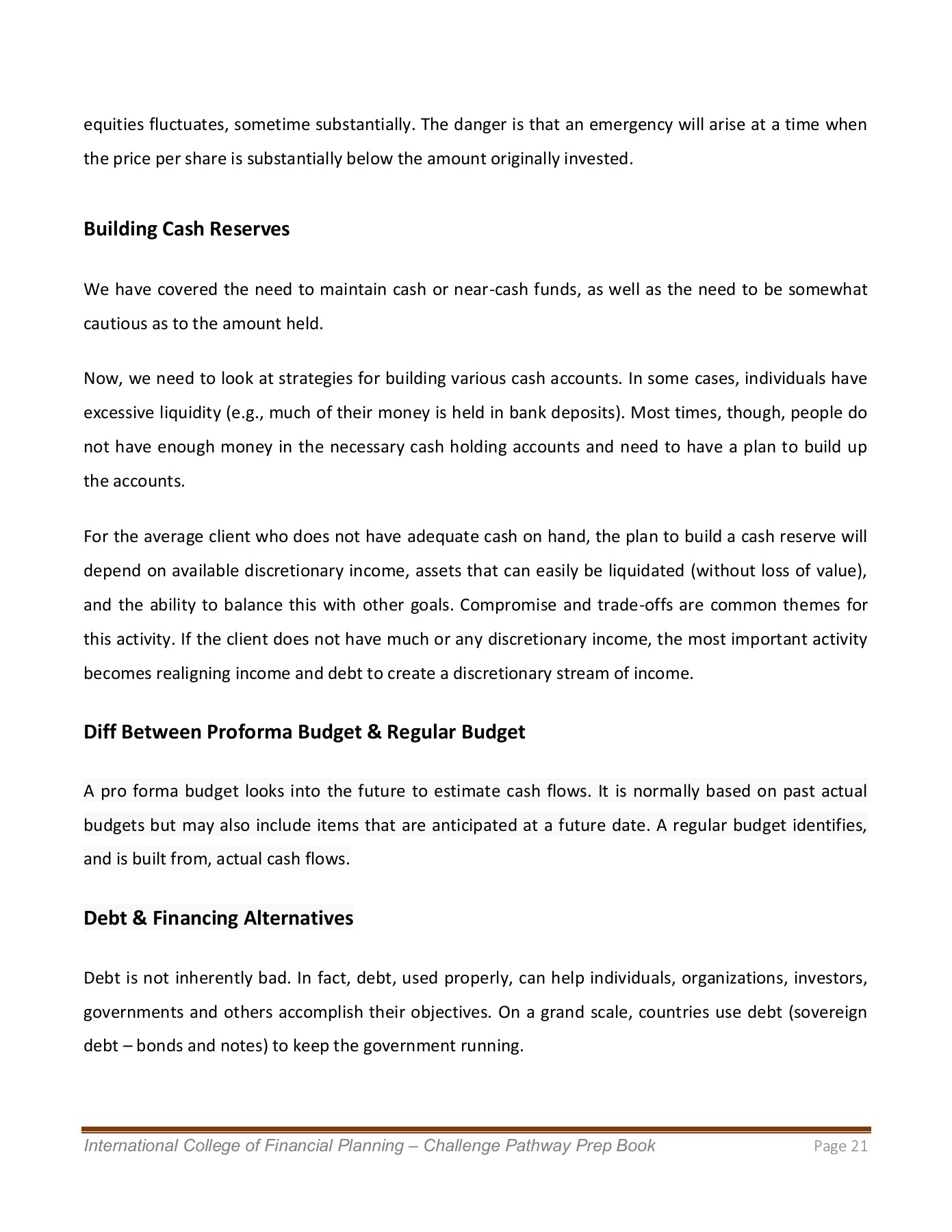 Challenge Pathway -Prep Book - International College of Financial Planning - Page 25 | Flip PDF ...
