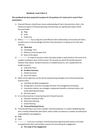 cfp level 4 workbook