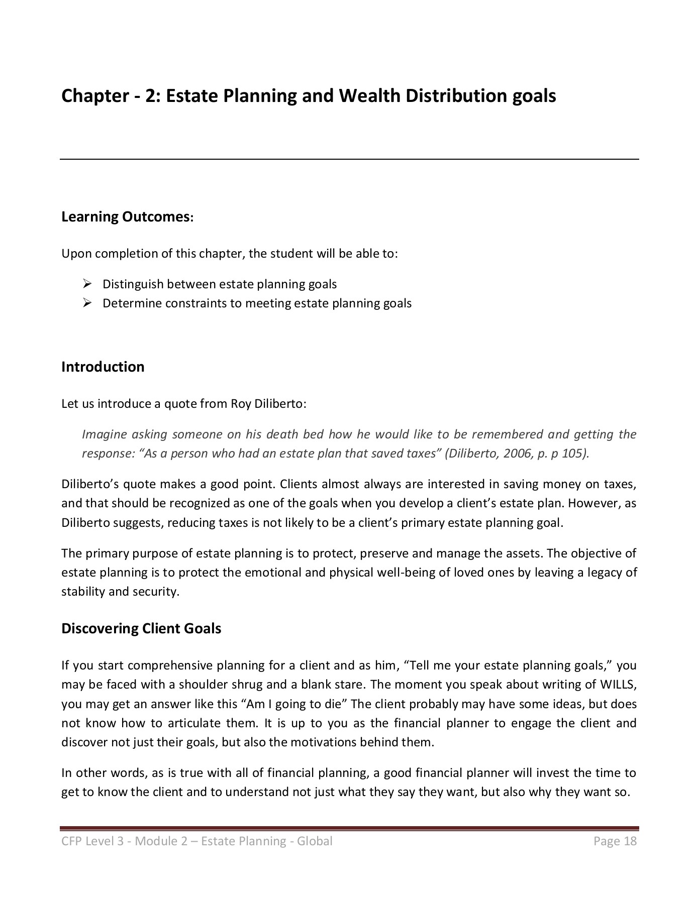 CFP – Level 3 – Module 2 : Estate Planning - International College of ...