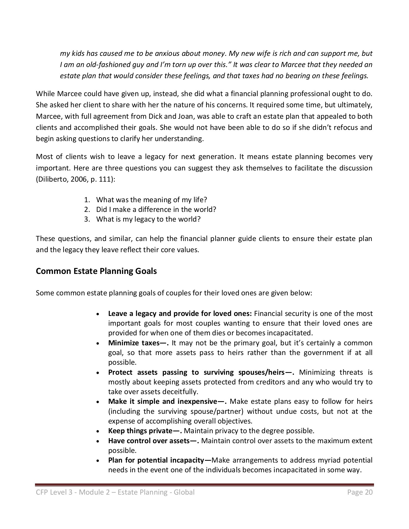 CFP – Level 3 – Module 2 : Estate Planning - International College of ...