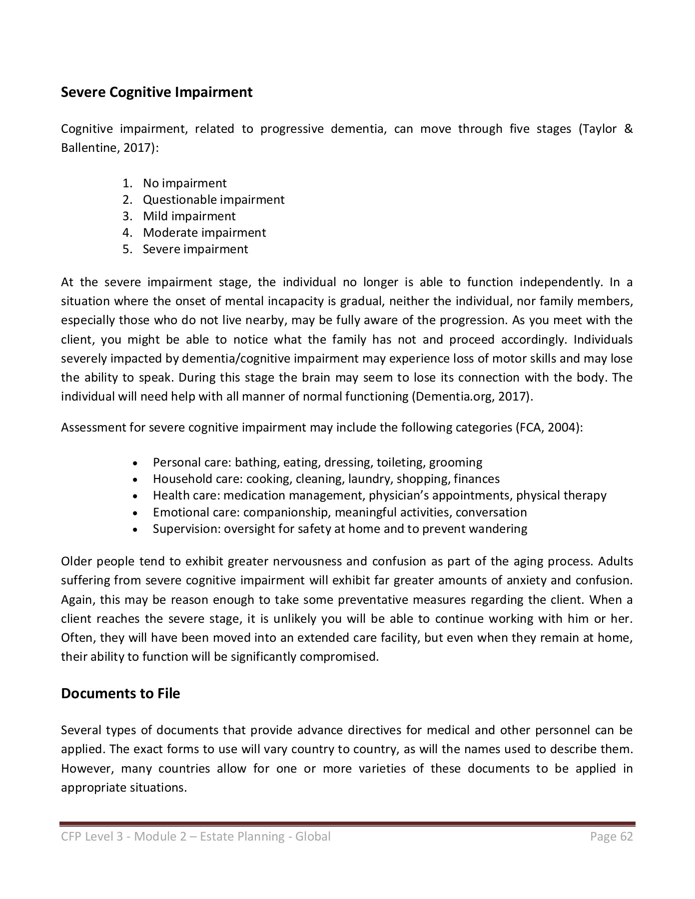 CFP – Level 3 – Module 2 : Estate Planning - International College of ...