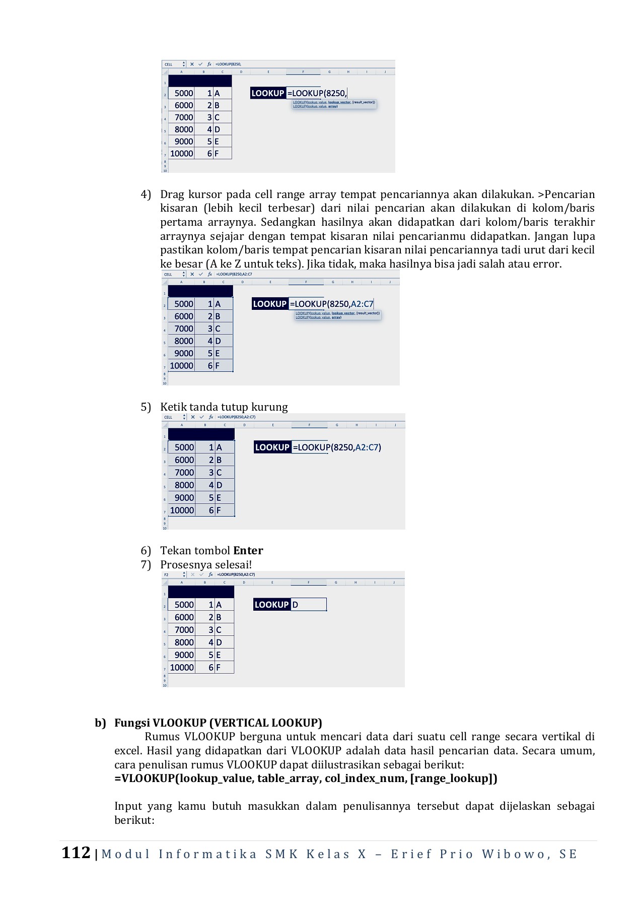 Modul 3 Seri EXCEL INFORMATIKA - Erief Prio Wibowo - Halaman 113 | PDF ...