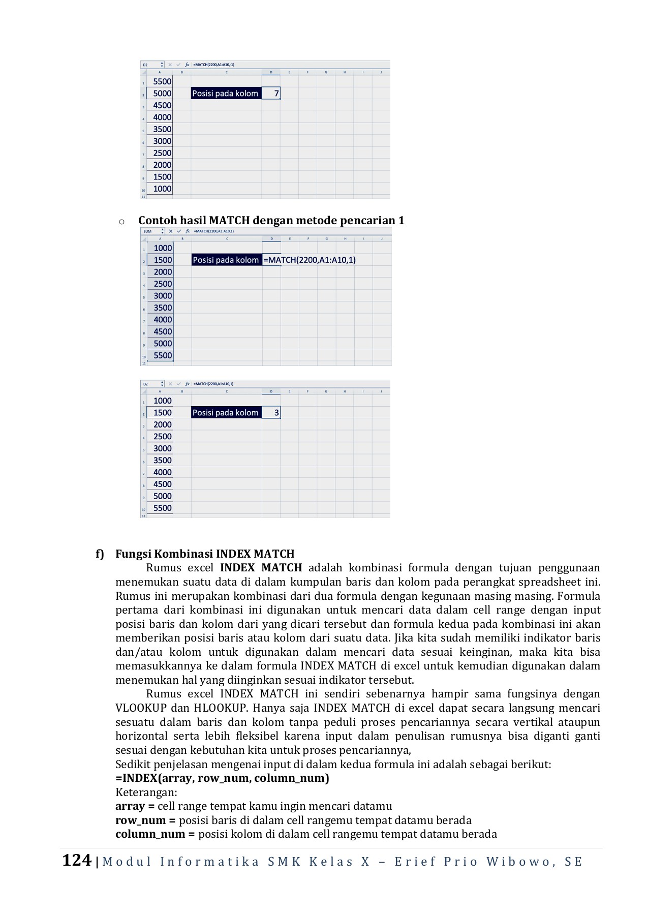 Modul 3 Seri EXCEL INFORMATIKA - Erief Prio Wibowo - Halaman 125 | PDF ...