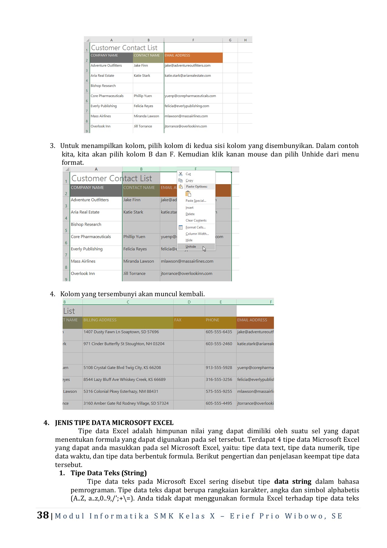 Modul 3 Seri EXCEL INFORMATIKA - Erief Prio Wibowo - Halaman 39 | PDF ...