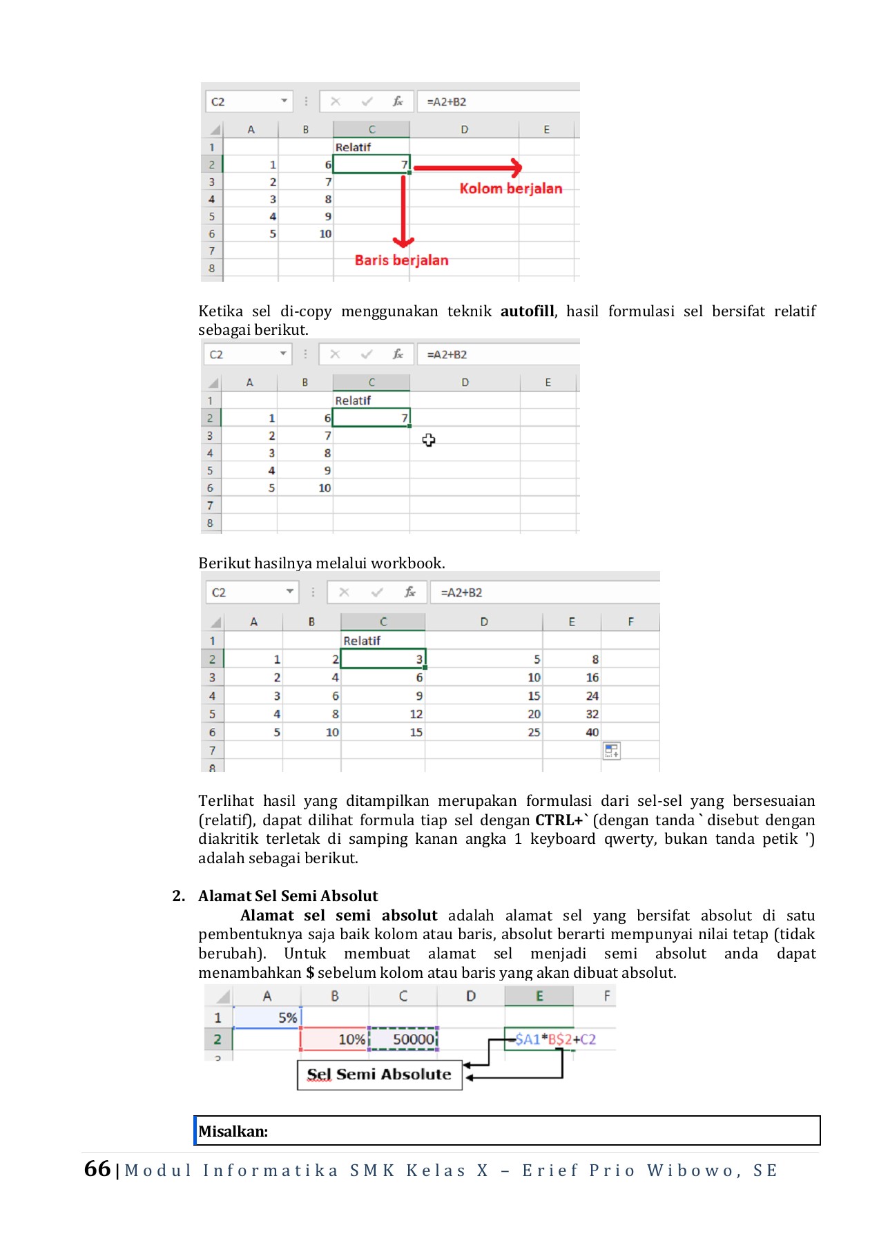 Modul 3 Seri EXCEL INFORMATIKA - Erief Prio Wibowo - Halaman 67 | PDF ...
