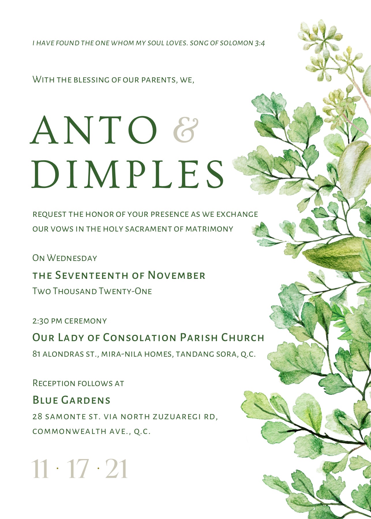 Anto-Dimples_Wedding - Charllotte Ancheta - Page 1 - 3 | Flip PDF ...