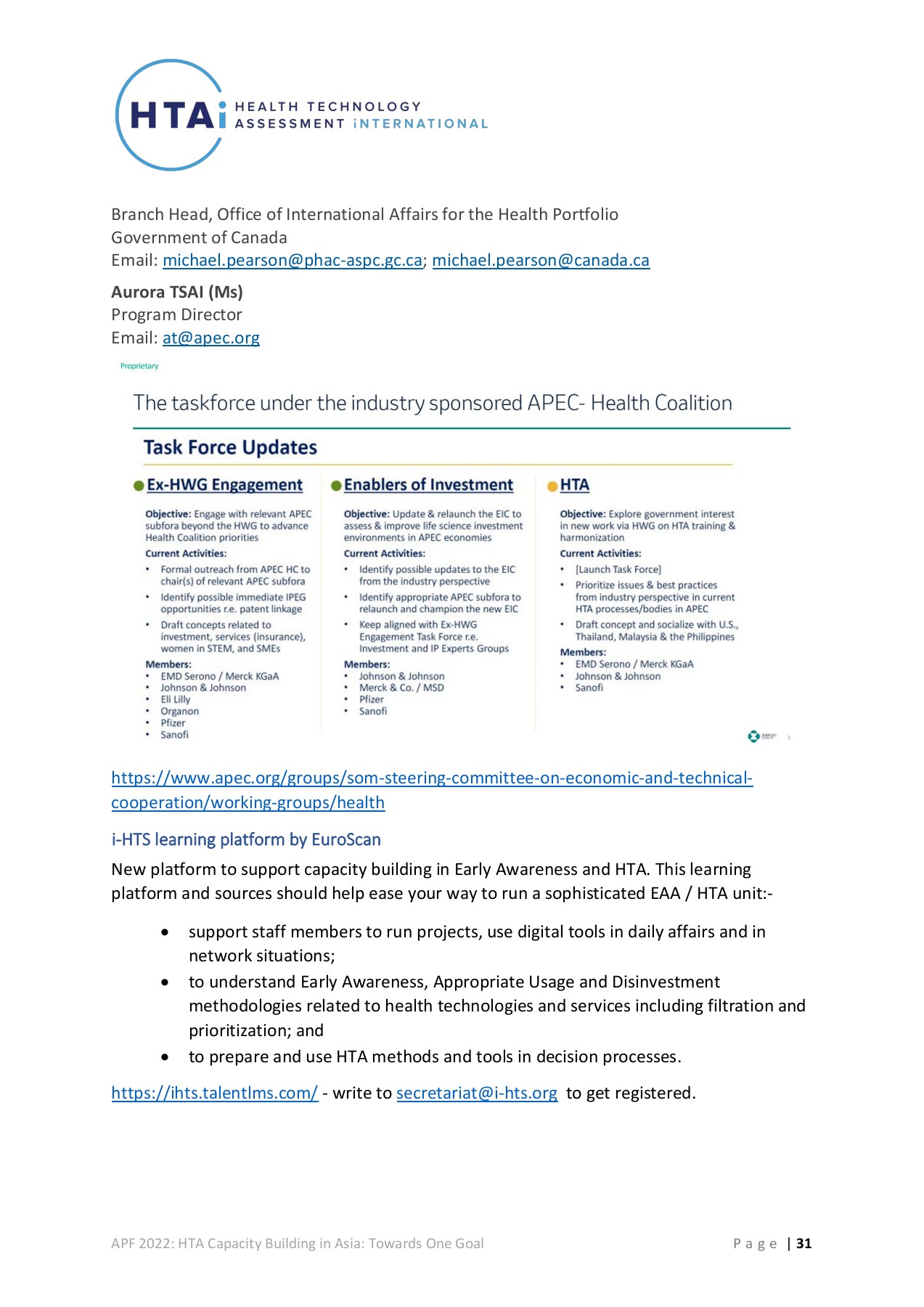 APF 2022 Background paper - Health Technology Assessment International ...
