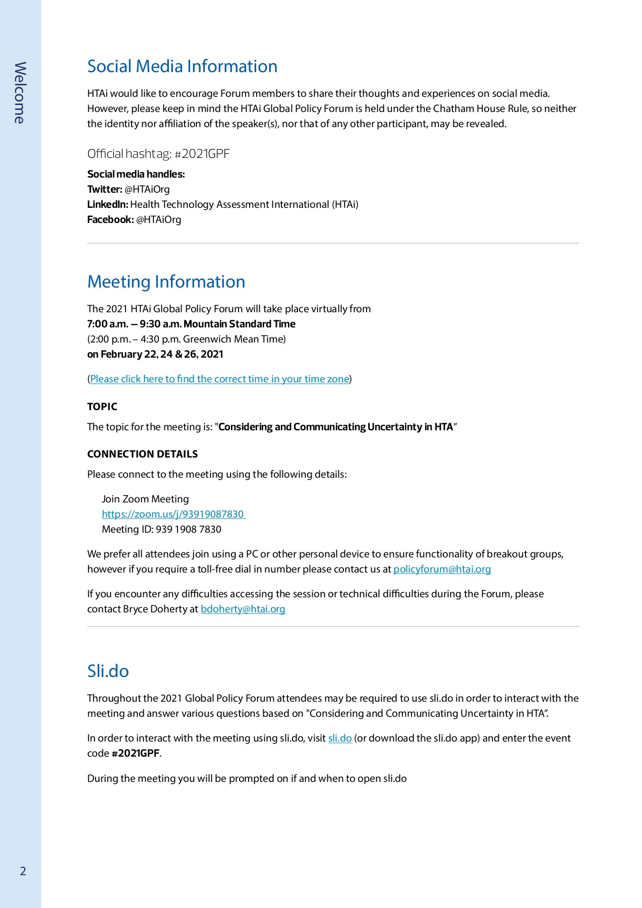 2021 Virtual Global Policy Forum Program - Health Technology Assessment ...