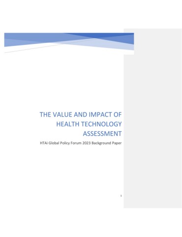 2023 GPF Background Paper_Draft - Health Technology Assessment ...