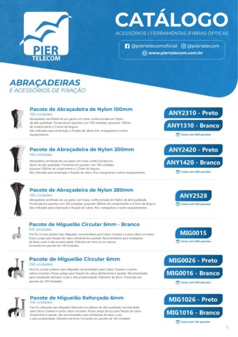 Catálogo Book - Pier Telecom - Unicaserv Distribuidora - Page 1 - 4 ...