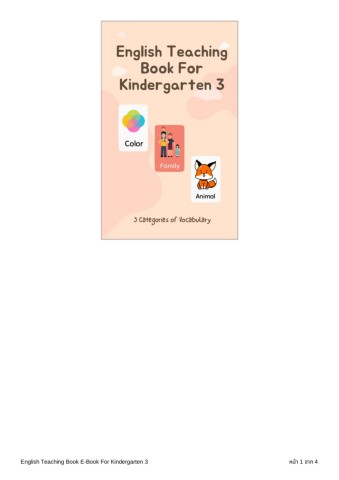 English Teaching Book E-Book For Kindergarten 3 Part 2
