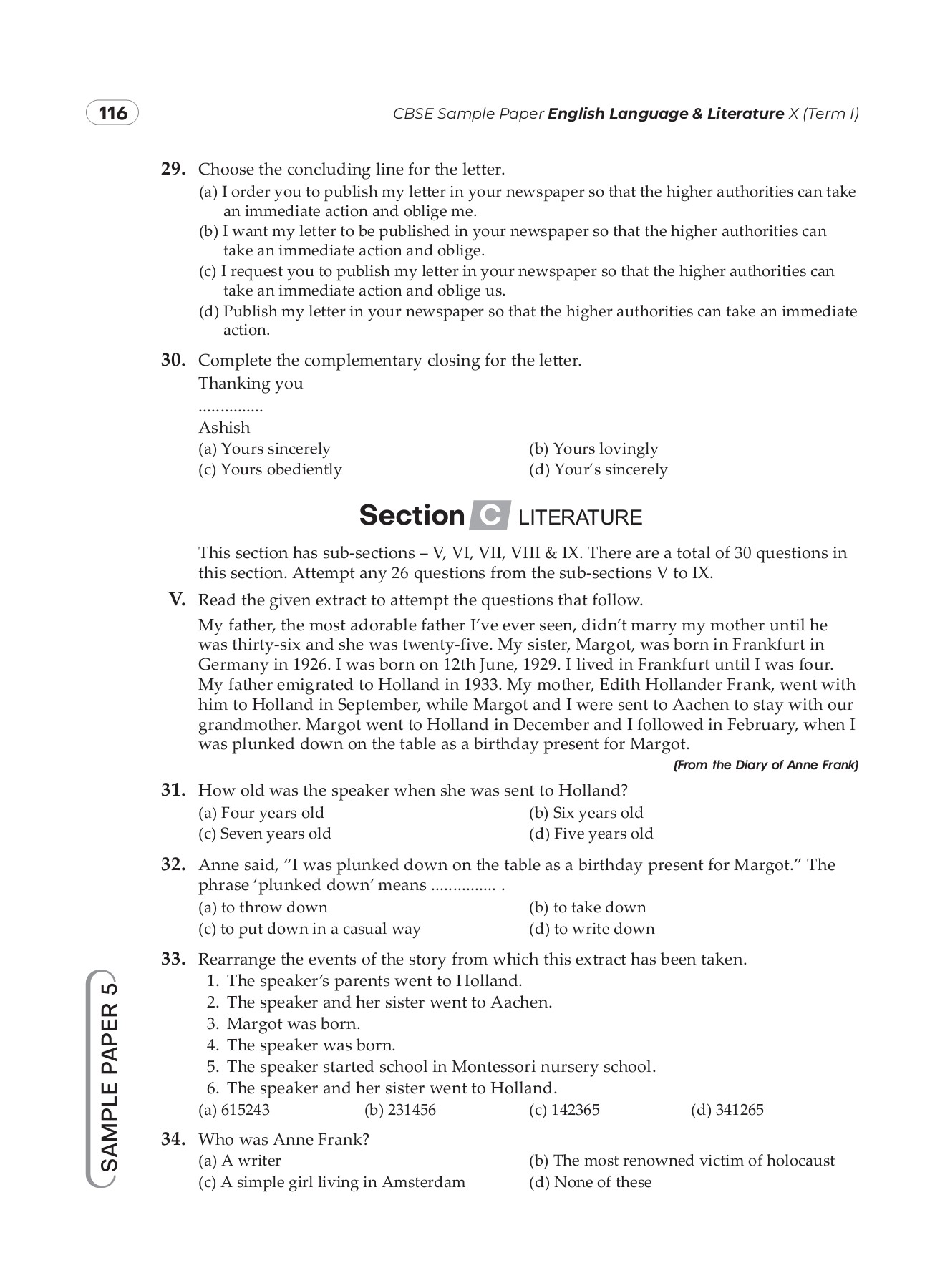 Arihant sample paper English - jaigupta02468 - Page 123 | Flip PDF ...