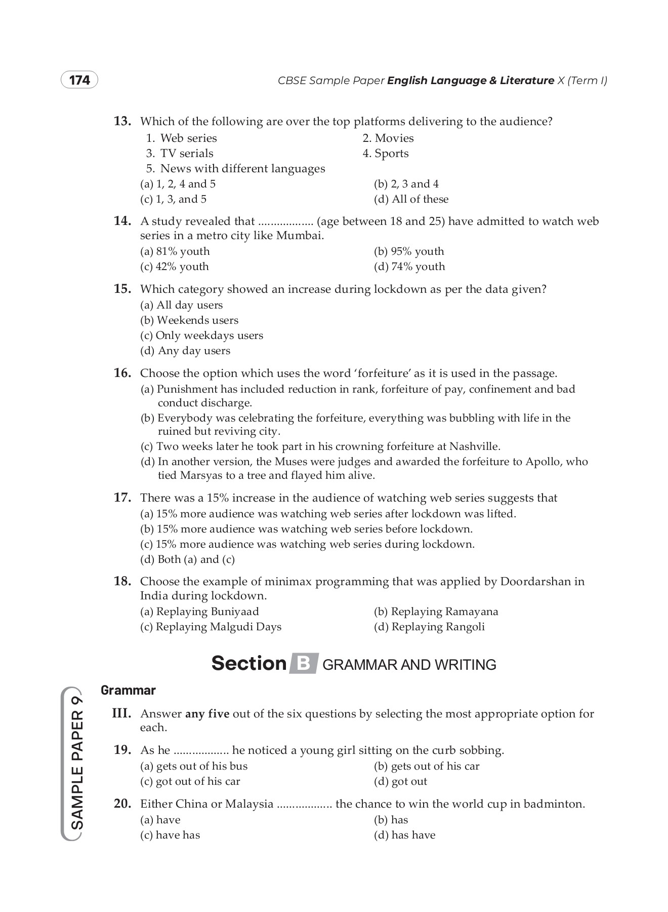 Arihant sample paper English - jaigupta02468 - Page 181 | Flip PDF ...