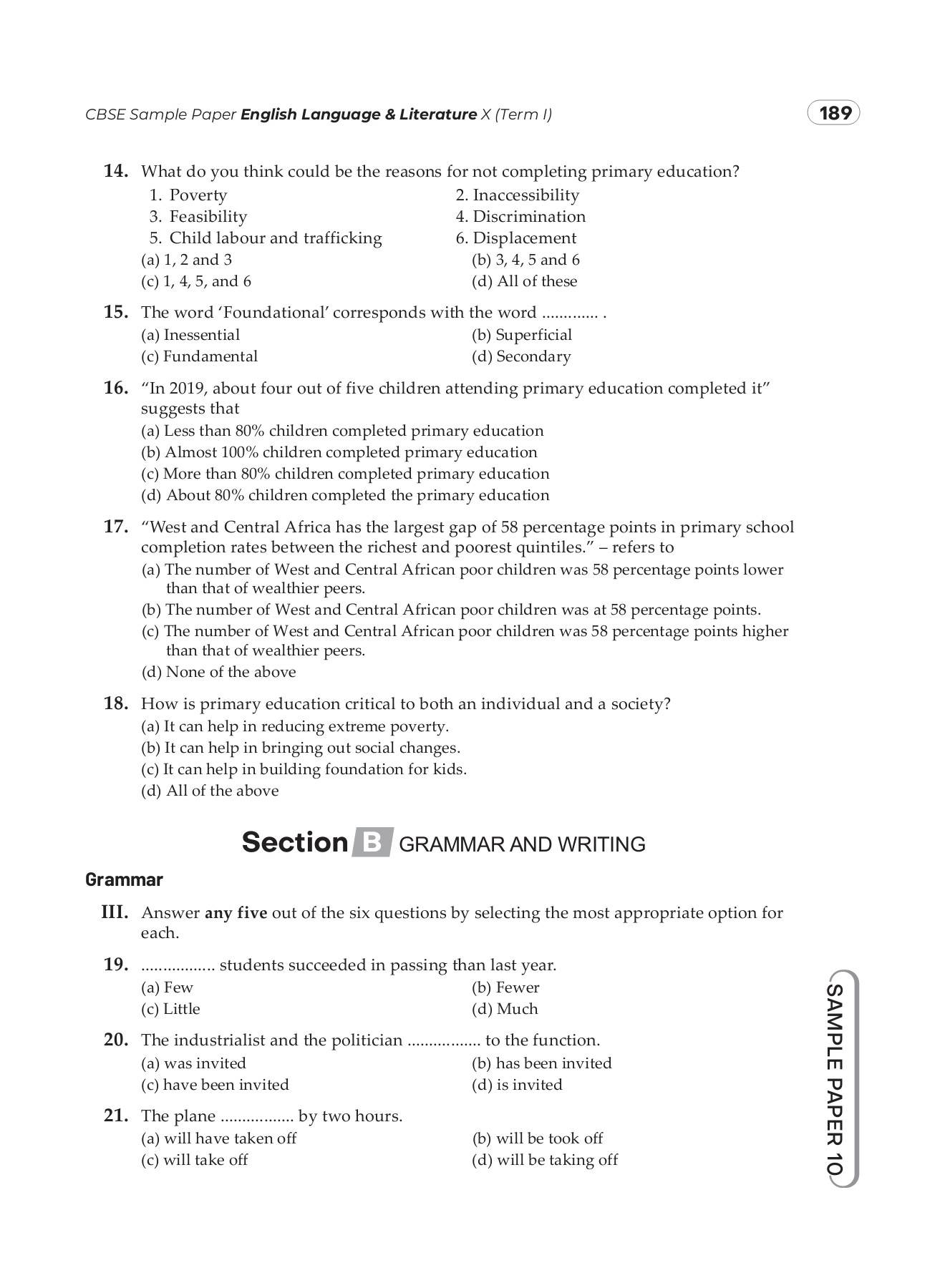 Arihant sample paper English - jaigupta02468 - Page 196 | Flip PDF ...