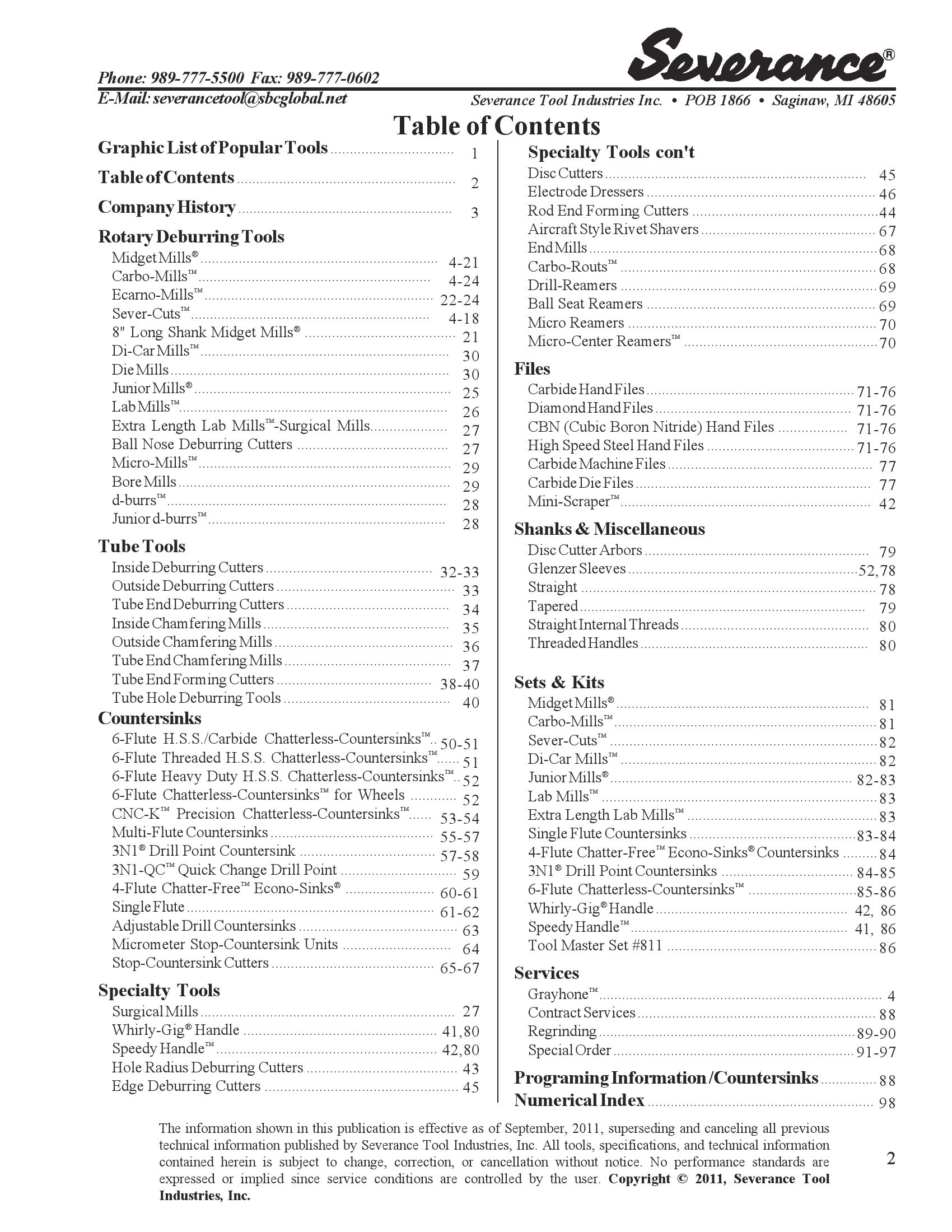 Severance Tool Catalog - scott - Page 3 | Flip PDF Online | PubHTML5