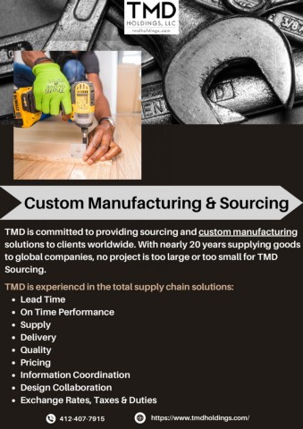 Custom Manufacturing & Sourcing | TMD Holdings
