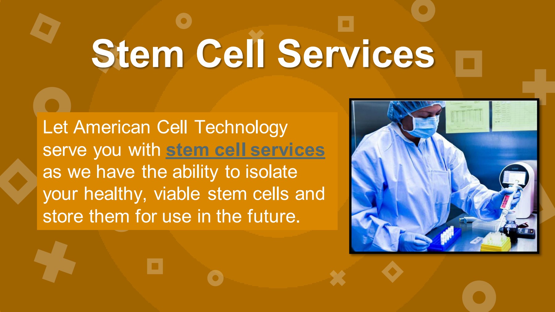 Stem Cell Services - American Cell Technology - Page 1 - 4 | Flip PDF ...