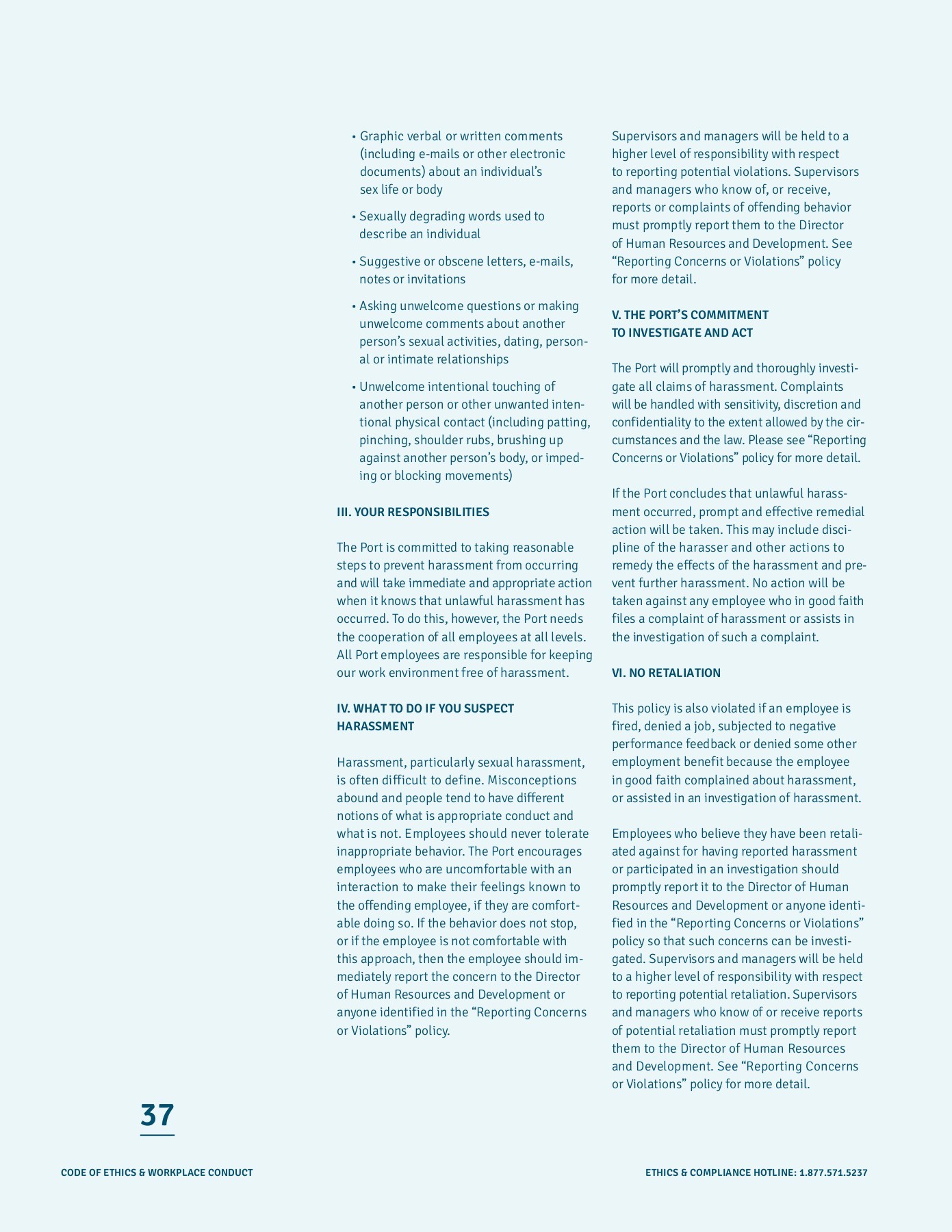 Port of Seattle Code of Conduct - Public Affairs, Port of Seattle ...