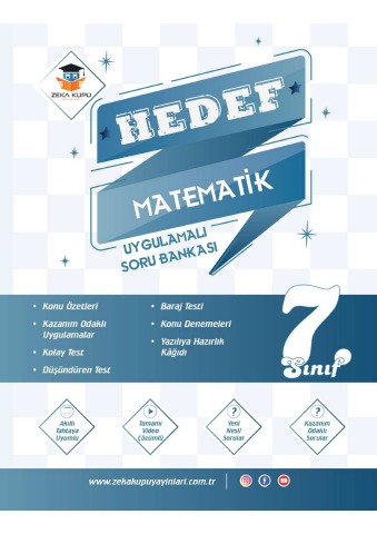 7. Sınıf Hedef Matematik Uygulamalı Soru Bankası - ZEKA KÜPÜ YAYINLARI - Sayfa 1 - 40 ...