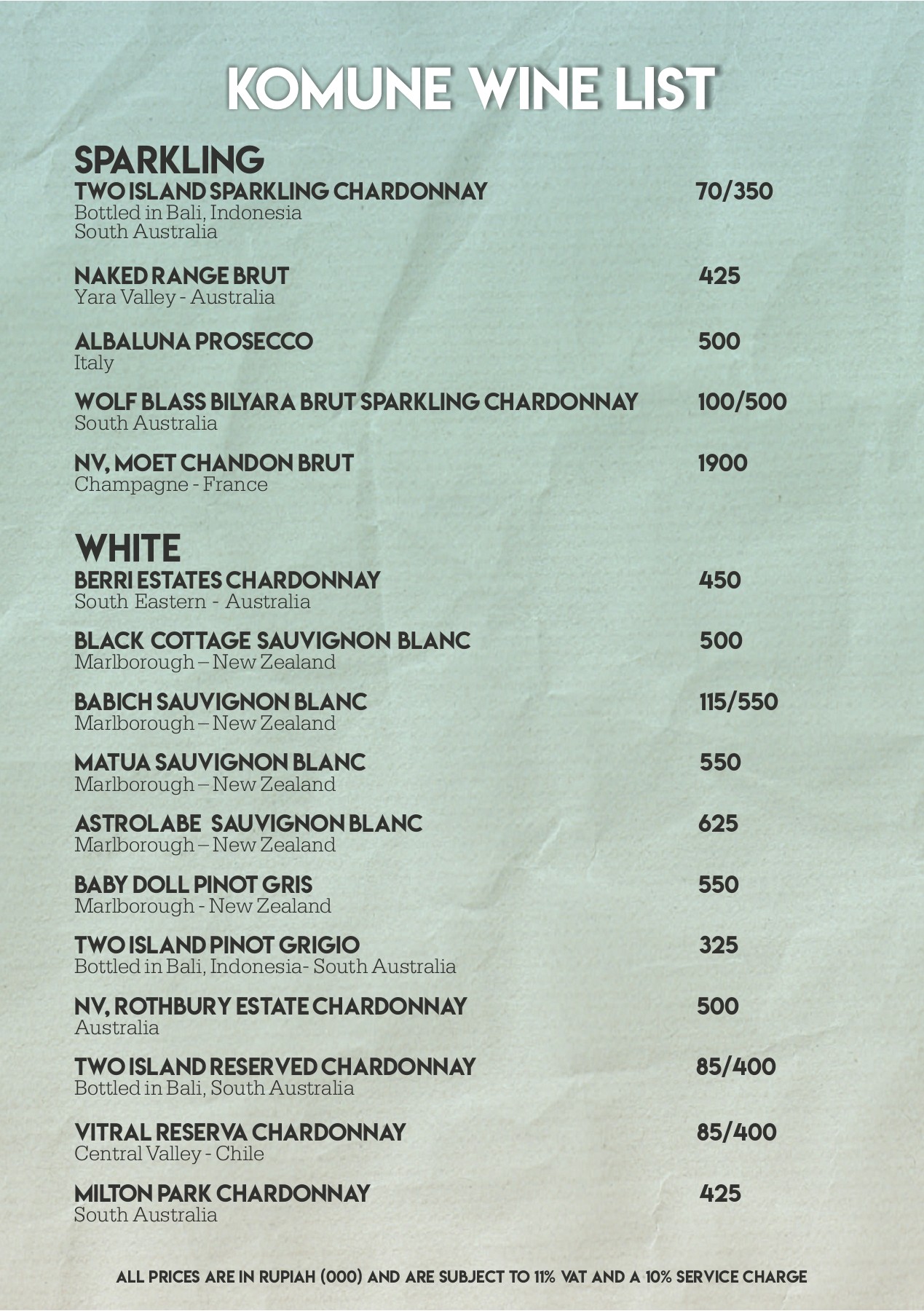 Wine List - Astawa Purnajaya - Page 1 - 2 | Flip PDF Online | PubHTML5
