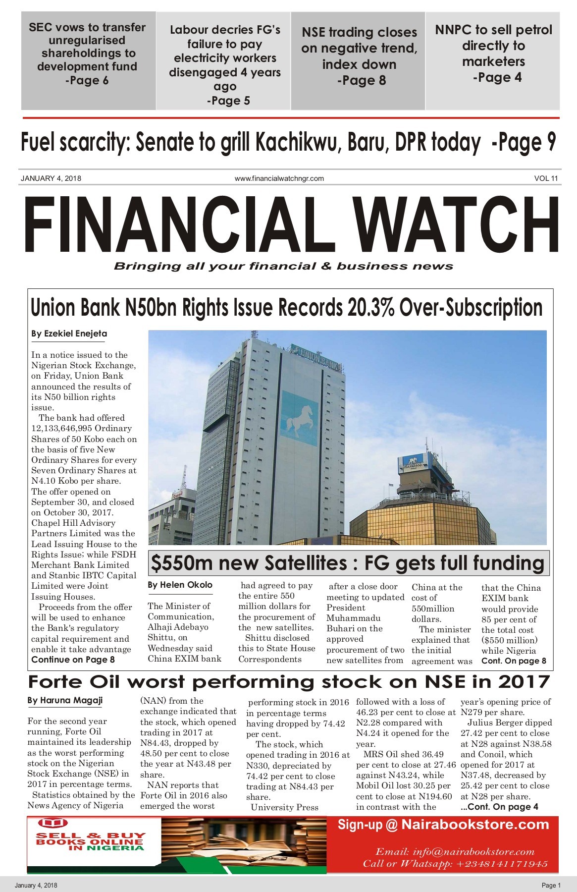 financial watch 04 01 2018 - financialwatchngr - Page 1 - 10 | Flip PDF ...