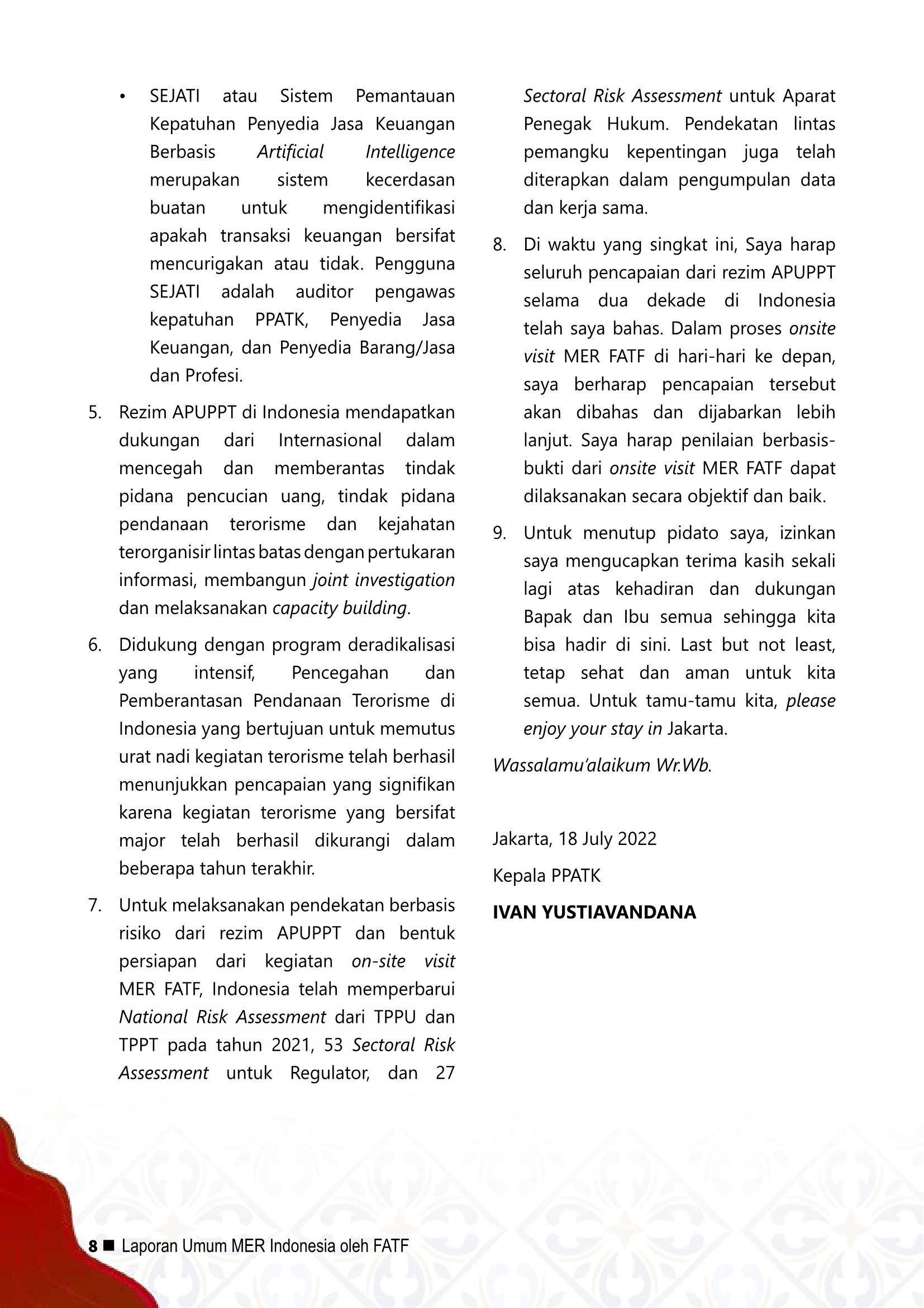 LAPORAN UMUM MER 2022-r1 - ppatk.lib - Halaman 8 | PDF Online | PubHTML5
