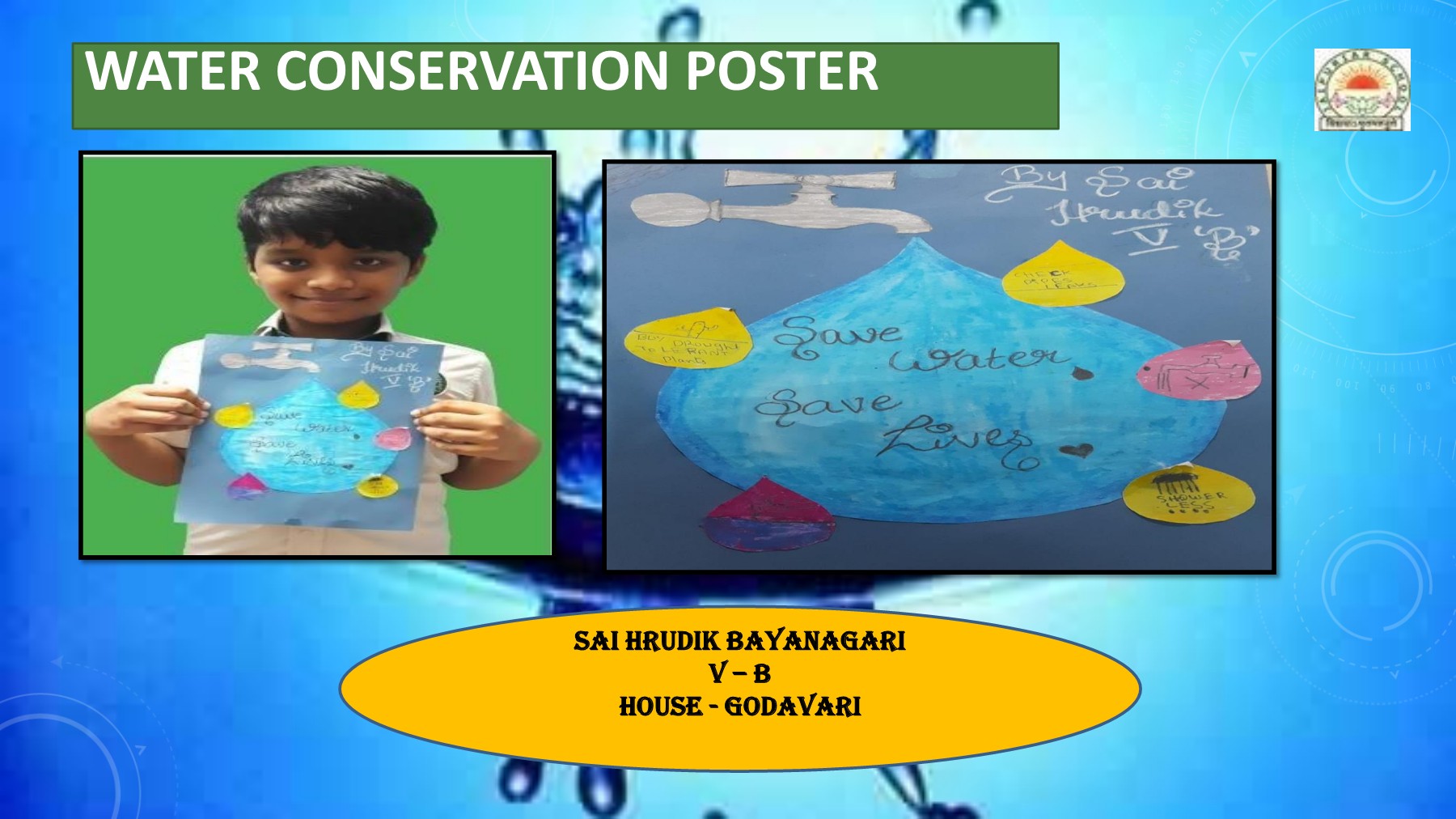 WATER CONSERVATION ACTIVITY - Jaipuriar School Anufa - Navi Mumbai ...