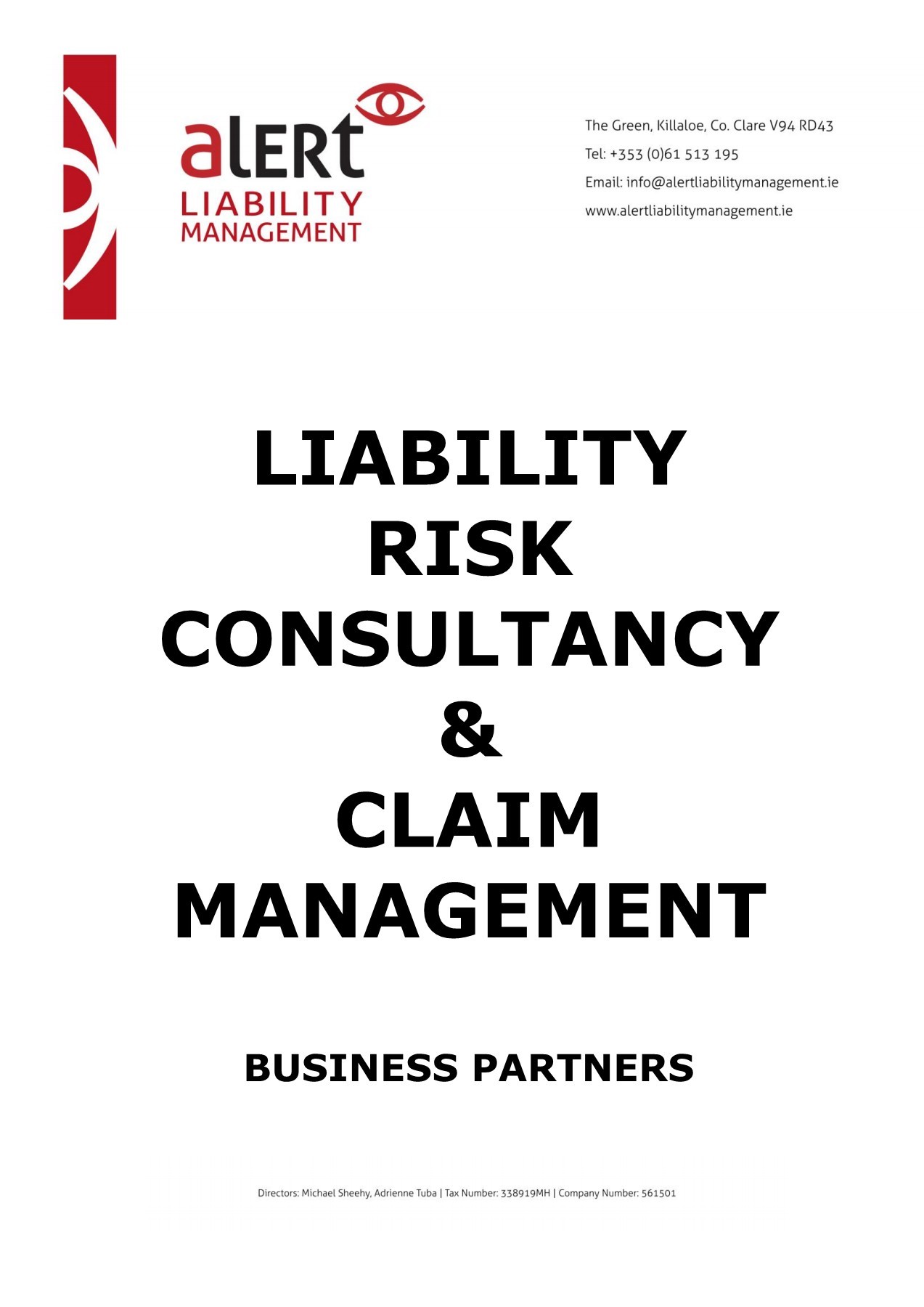 Alert Liability Management - General Information for Business Partners ...