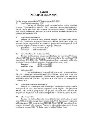 Buku Program Kerja MPK - yesica.manik 212210077 - Page 6 | Flip PDF Online | PubHTML5