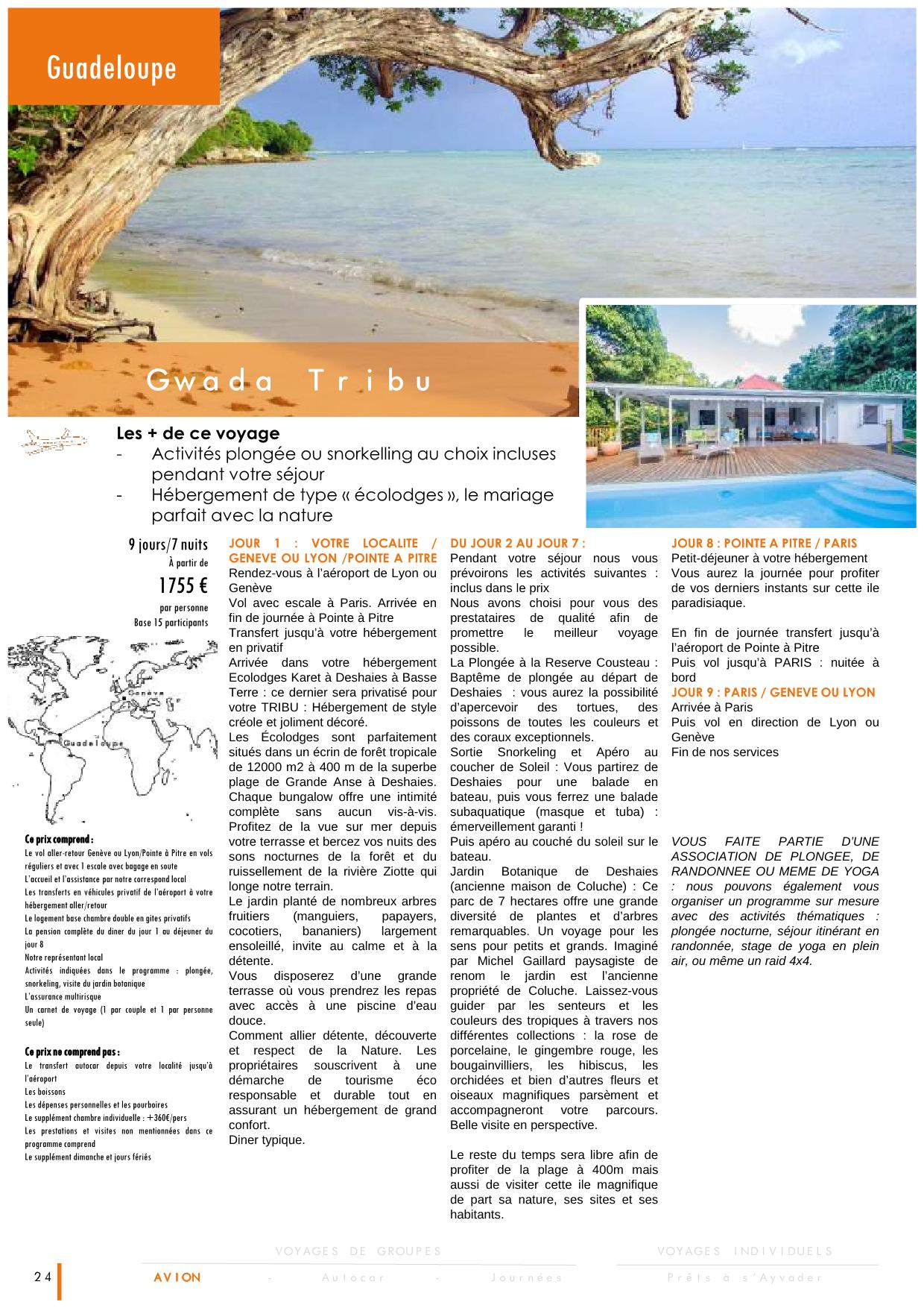 Brochure Ayvad voyages 2021 - evolution - Page 24 | PDF Feuilletable en Ligne | PubHTML5