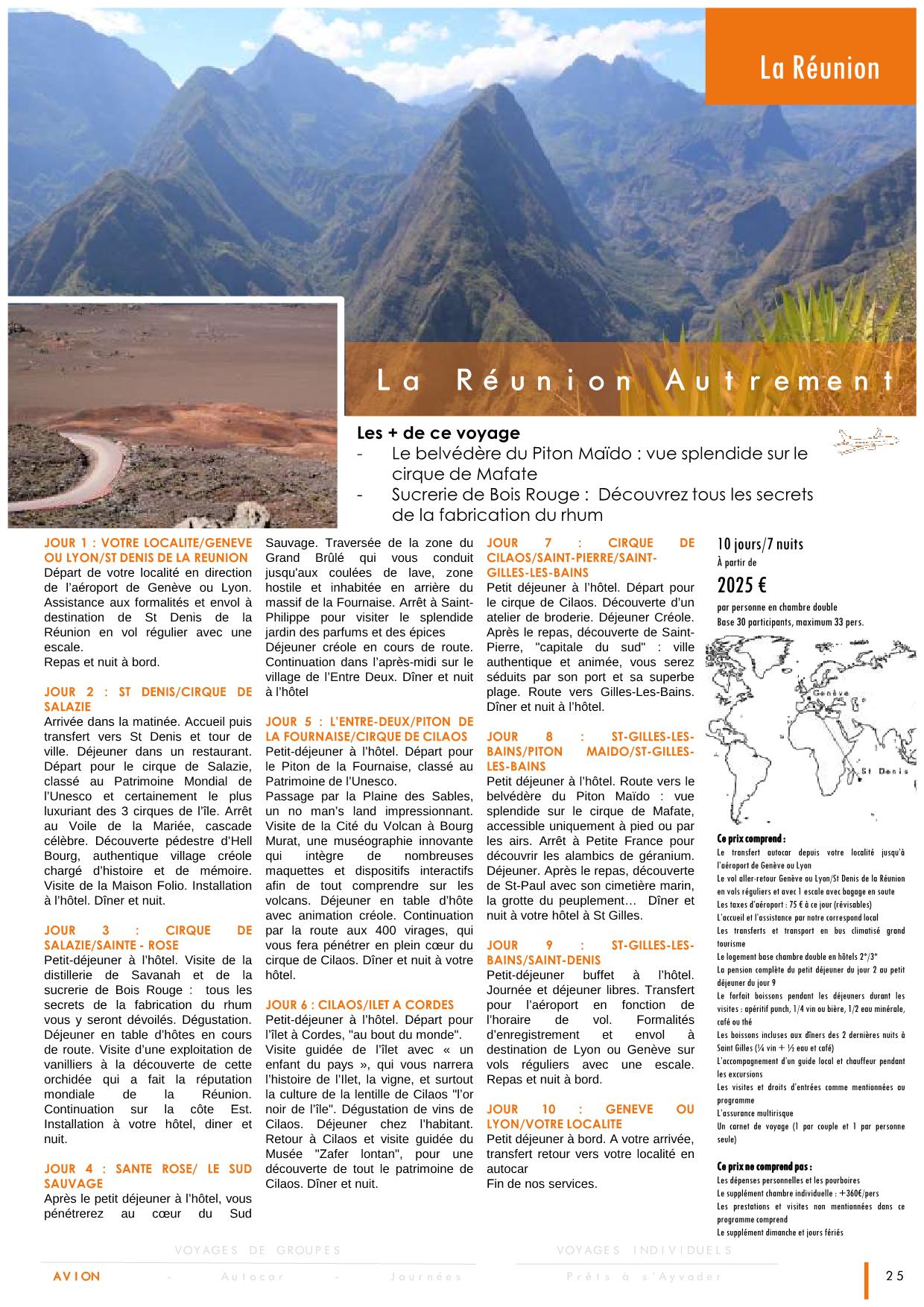 Brochure Ayvad voyages 2021 - evolution - Page 25 | PDF Feuilletable en Ligne | PubHTML5