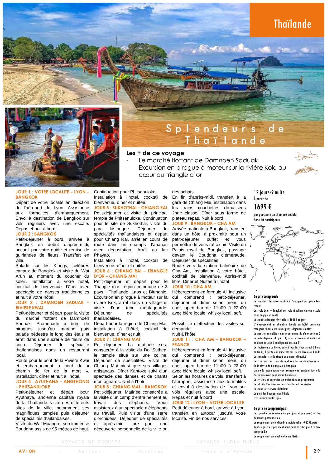 Brochure Ayvad voyages 2021 - evolution - Page 29 | PDF Feuilletable en Ligne | PubHTML5