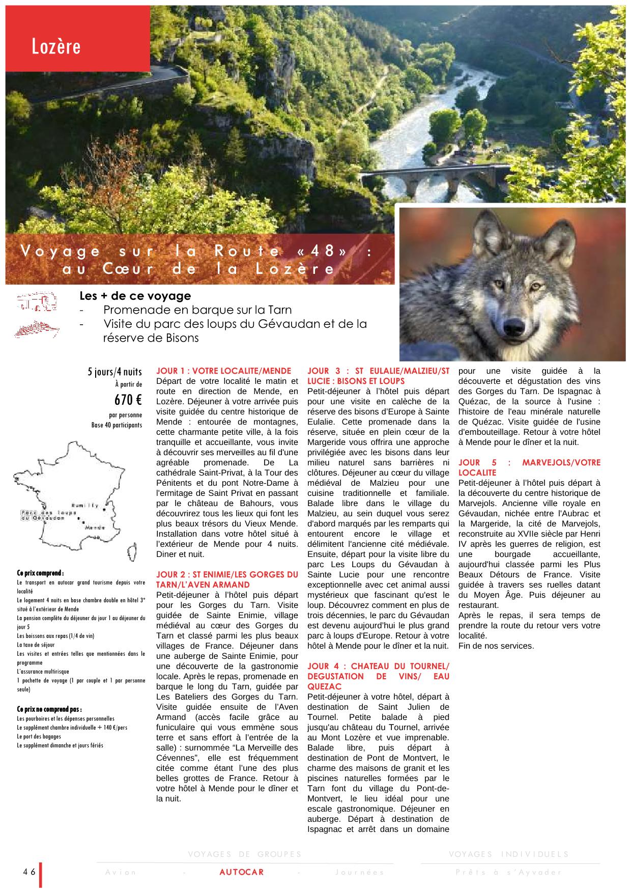 Brochure Ayvad voyages 2021 - evolution - Page 46 | PDF Feuilletable en Ligne | PubHTML5