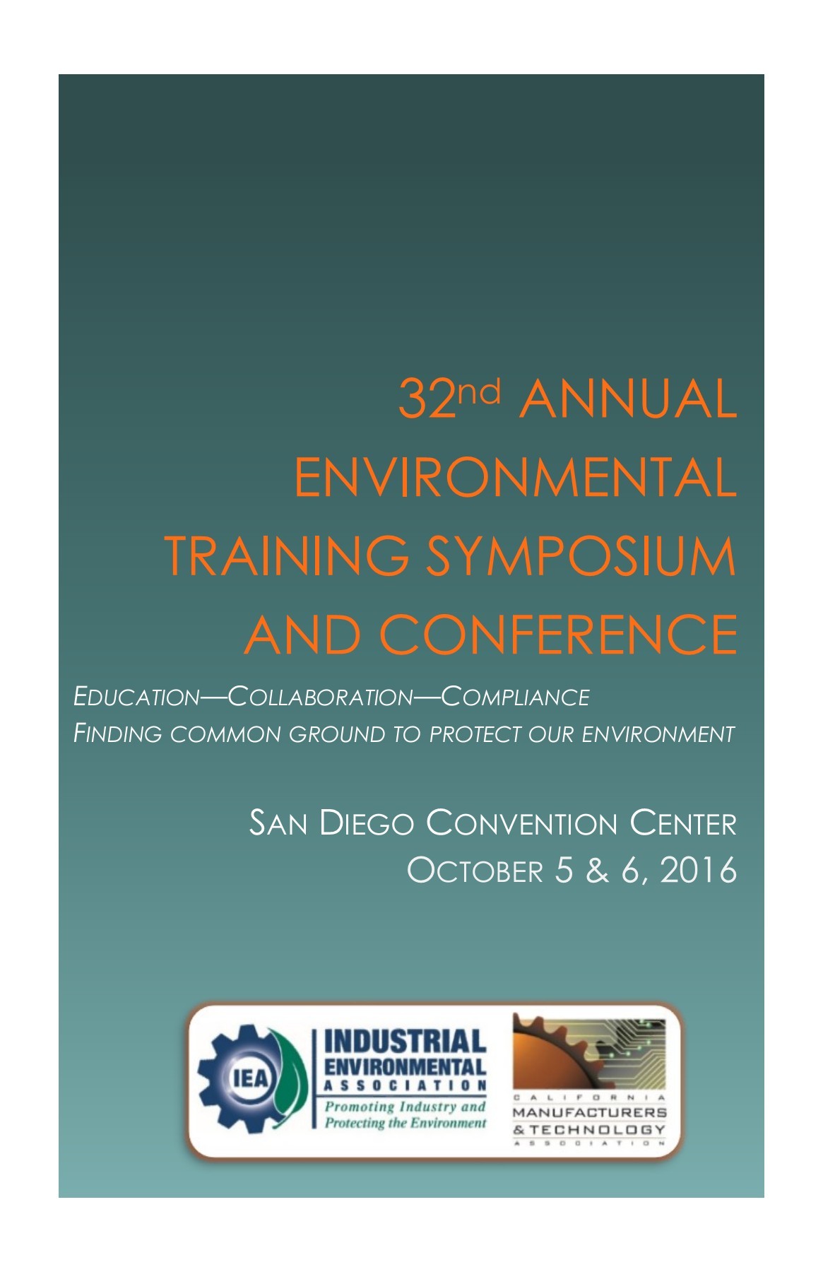 32nd Annual Environmental Training Symposium and Conference - carly ...