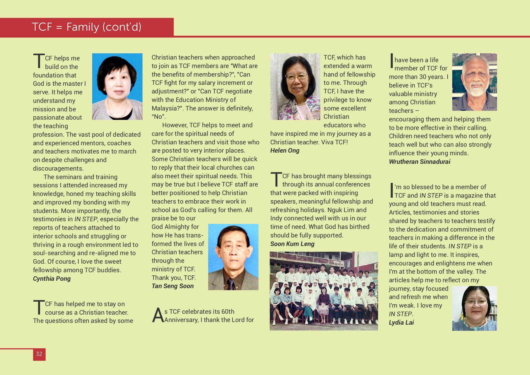 TCF 60th Anniversary In Step 2021 Volume 33 Issue 2 - tcfoffice.my ...