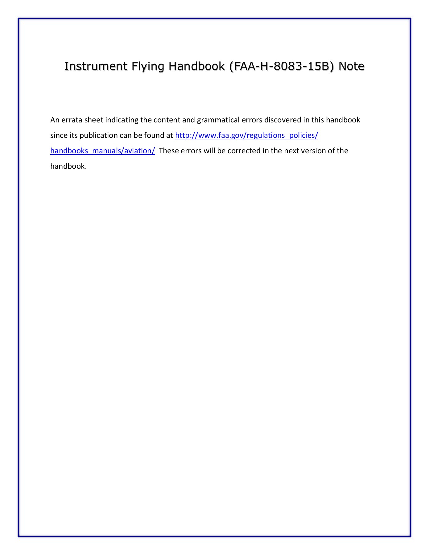 FAA-H-8083-15B Instrument Flying Handbook - Pele Pilot - Page 1 - 371 ...