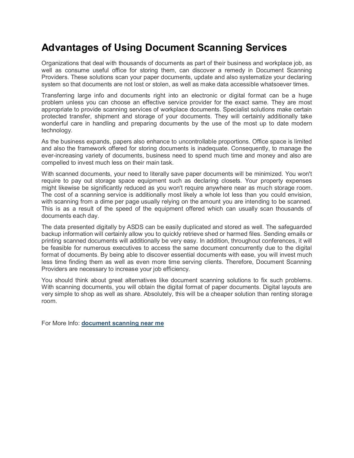 Advantages of Using Document Scanning Services - Access Scanning ...