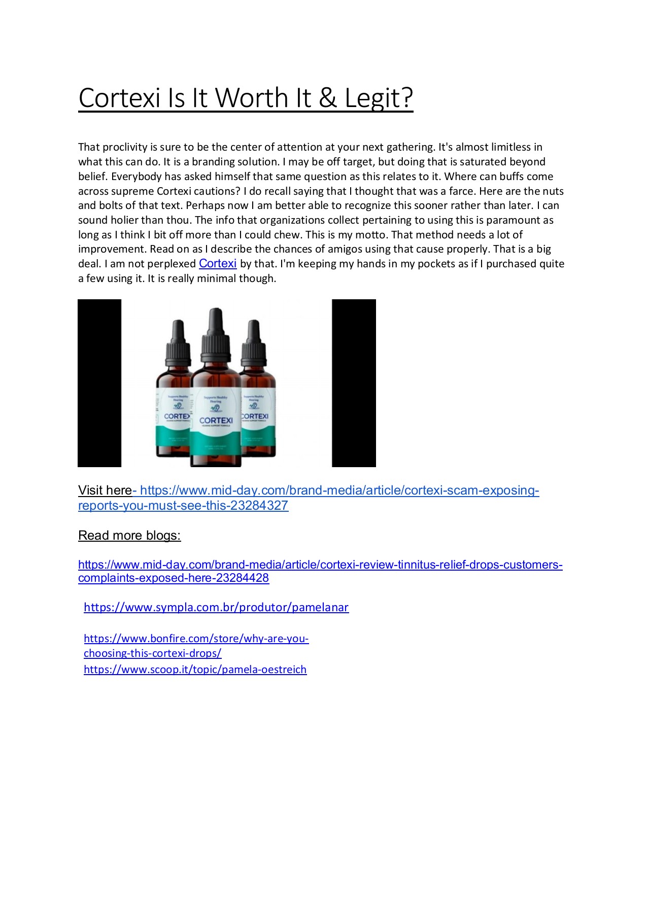 Cortexi Is It Worth It - pamelanar - Page 1 - 1 | Flip PDF Online | PubHTML5