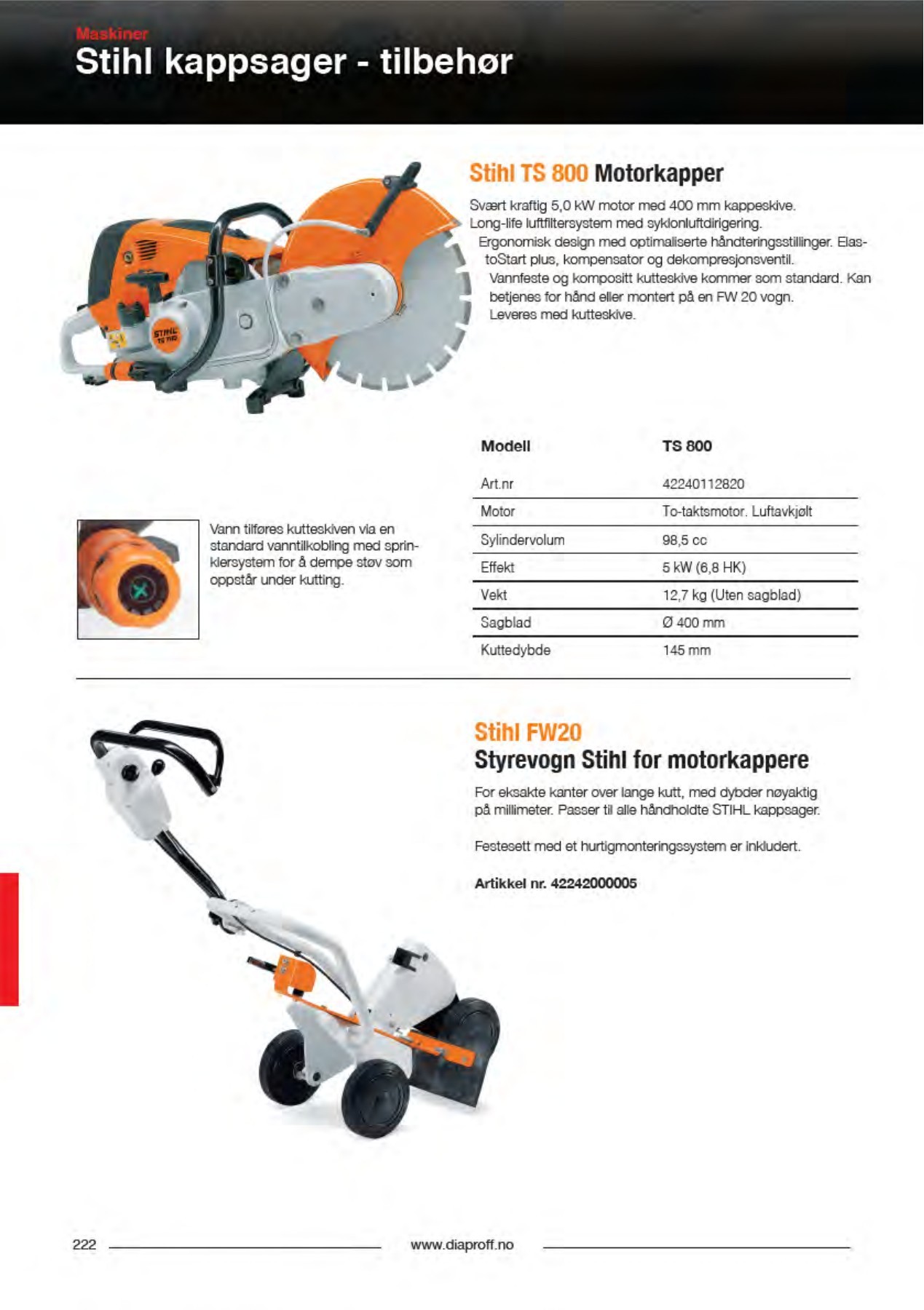 Dia Proff Norge AS - Hovedkatalog 2020 - Dia Proff Norge AS - Page 222 ...