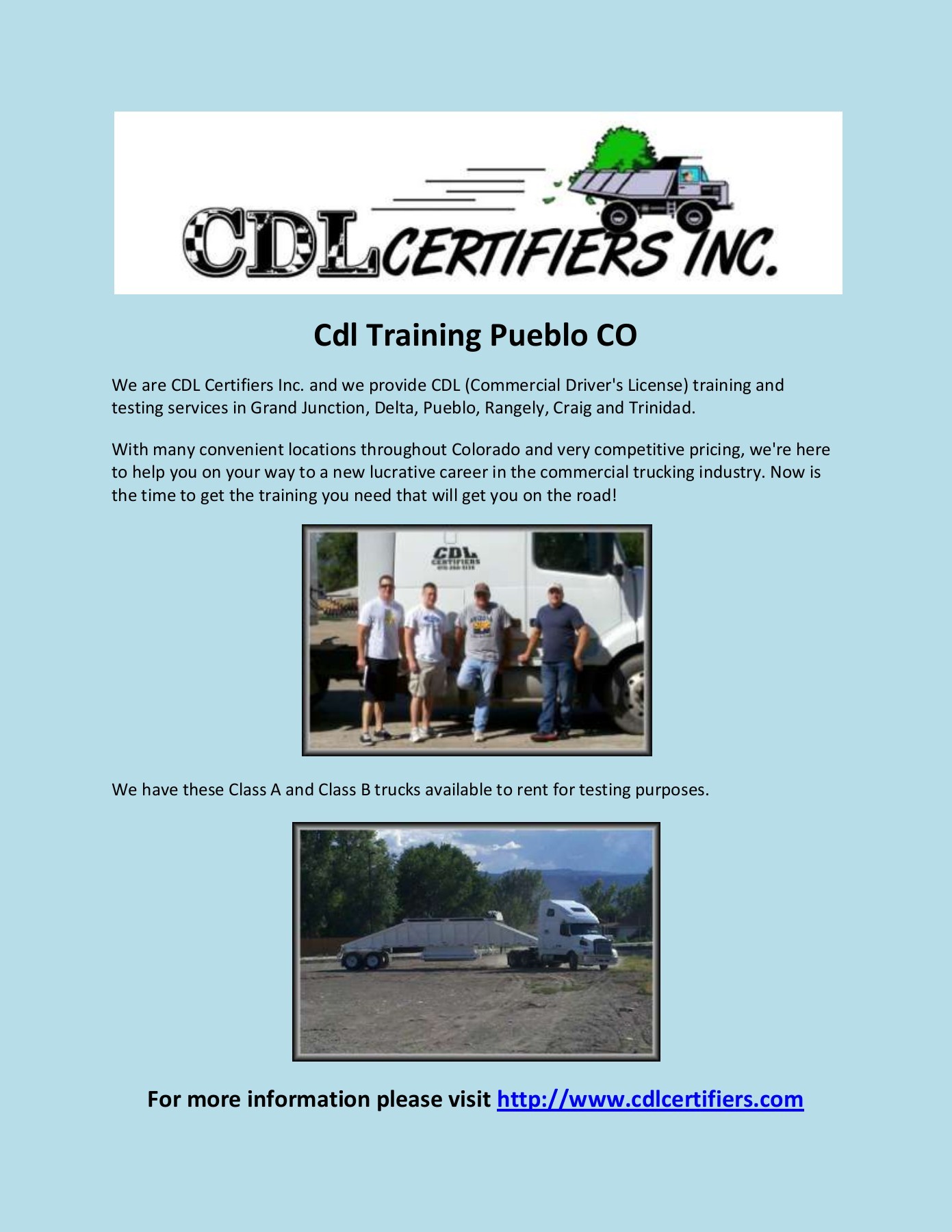 Cdl Training Pueblo CO - cdlcertifiers - Page 1 - 1 | Flip PDF Online ...