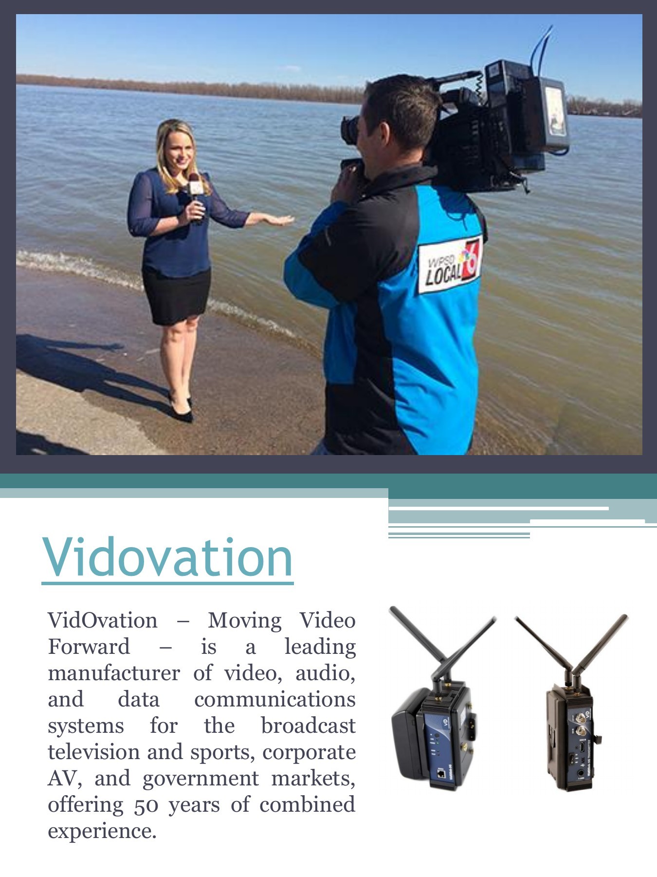 Vidovation Corporation - WirelessVideoHDTransmitters - Page 1 - 10 ...