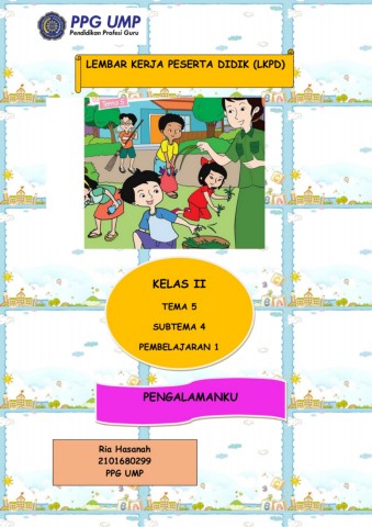 LKPD kelas 2 tema 5 subtema 4 pembelajaran 1 - ria hasanah - Page 1 ...