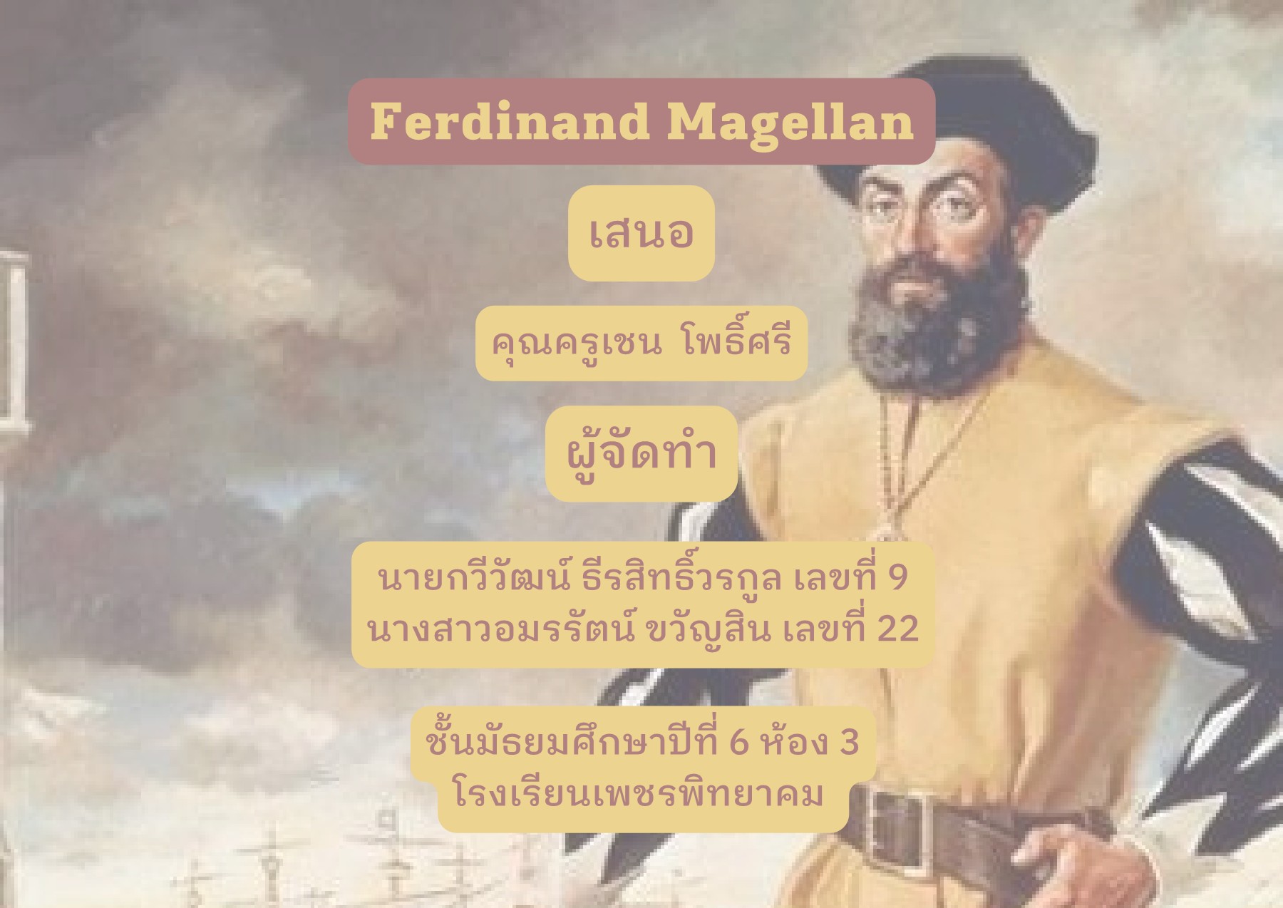 Ferdinand Magellan - amonrat.paengg - หน้าหนังสือ 1 - 9 | พลิก PDF ออนไลน์ | PubHTML5