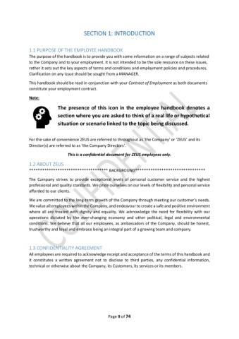 Zeus Employee Handbook - David - Page 10 | Flip PDF Online | PubHTML5